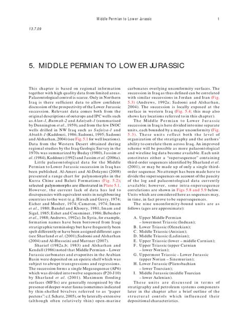 Ch 5 Permo Liassic Pdf Earth Sciences Stratigraphy