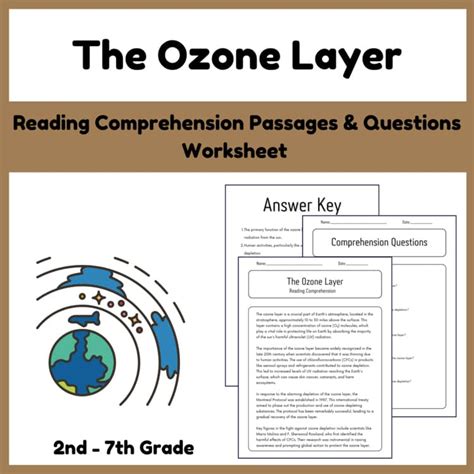 All About The Ozone Layer Reading Comprehension Passages And Questions Worksheet