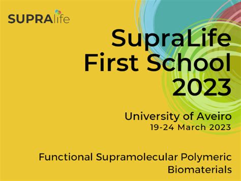 Supralife 1st School Functional Supramolecular Polymeric Biomaterials Chemistryviews