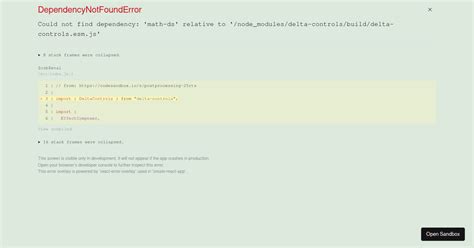 postprocessing codesandbox