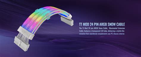 Thermaltake Tt Mod Argb 24 Pin Cable Illuminated Cable