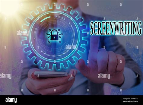 Writing Note Showing Screenwriting Business Concept For The Art And Craft Of Writing Scripts