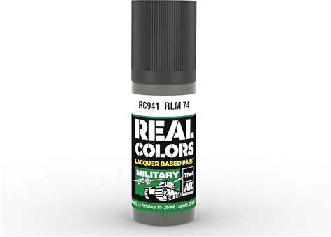 Ak Real Colors Military Rlm74 Grey Green 17ml Bottle
