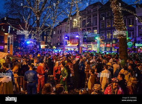 People Celebrate The Annual Carnival Celebration In Breda Netherlands