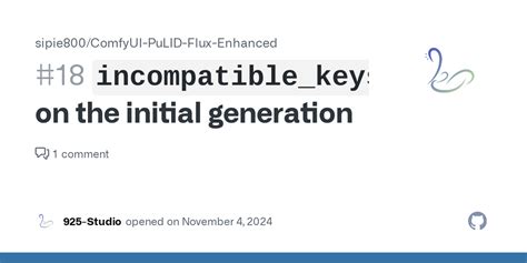 `incompatiblekeysmissingkeys` On The Initial Generation · Issue