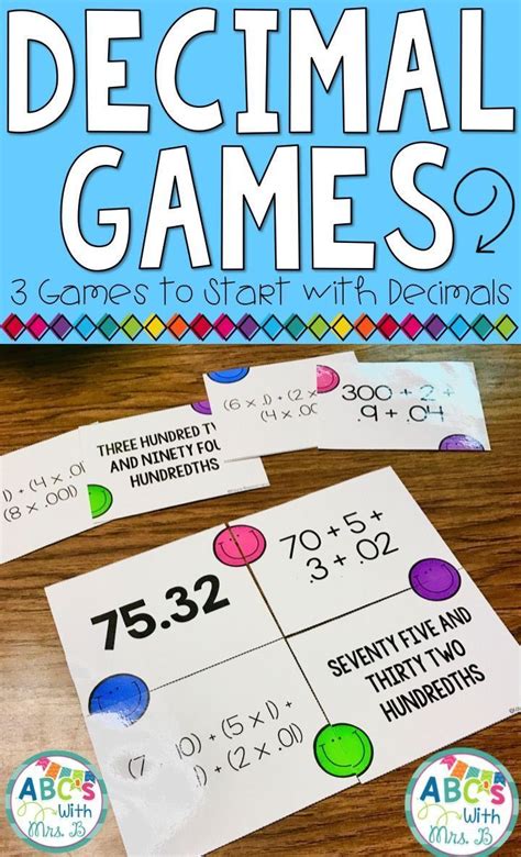3 Decimal Games Included To Use During Small Math Group Instruction Or Math Workshop These 3 Decimal Games Included To Use During Small Math Group Instruction Or Math Workshop These