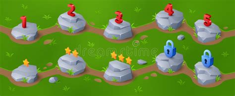 Game Level Map Horizontal Stock Illustrations 107 Game Level Map