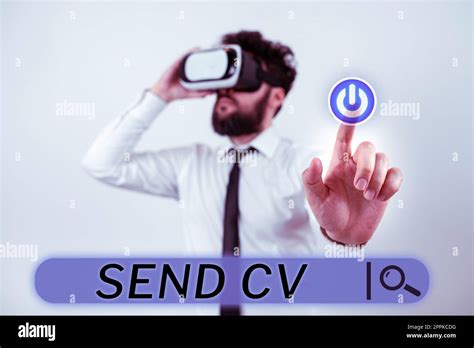 sign displaying send cv business approach give resume curriculum vitae