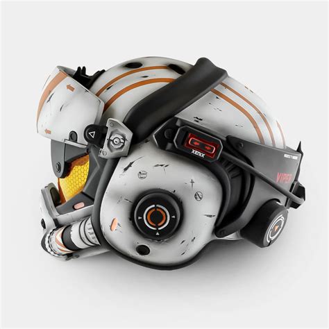 Titanfall 2 Viper Pilot Damage Helmet Cyber Craft