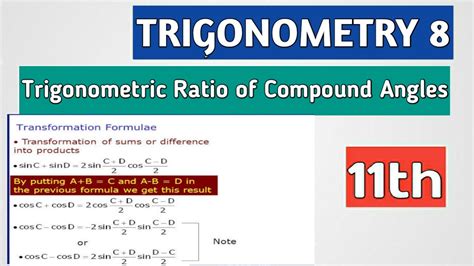 Transformation Formulae Transformation Formulae Based Questions Properties And Etc Youtube