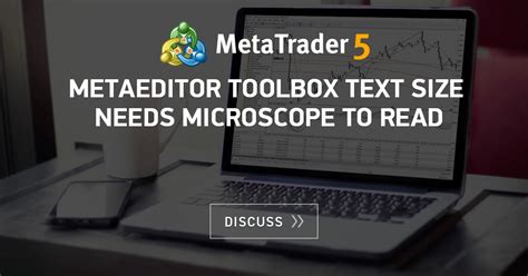 Metaeditor Toolbox Text Size Needs Microscope To Read Ea Builder General Mql5 Programming