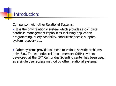 ppt system r relational approach to database management powerpoint