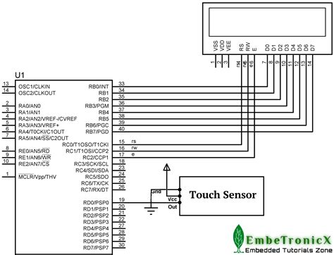 Touch Sensor Interfacing With PIC16F877A TTP223B EmbeTronicX