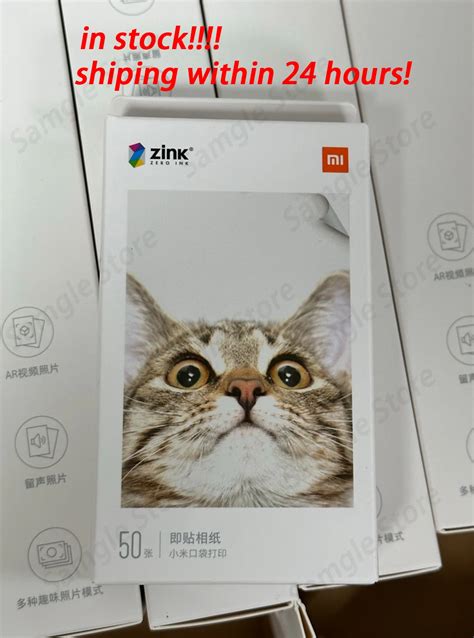 Original-Xiaomi-ZINK-Pocket-Printer-Paper-Self-adhesive-Photo-Print-50 ...