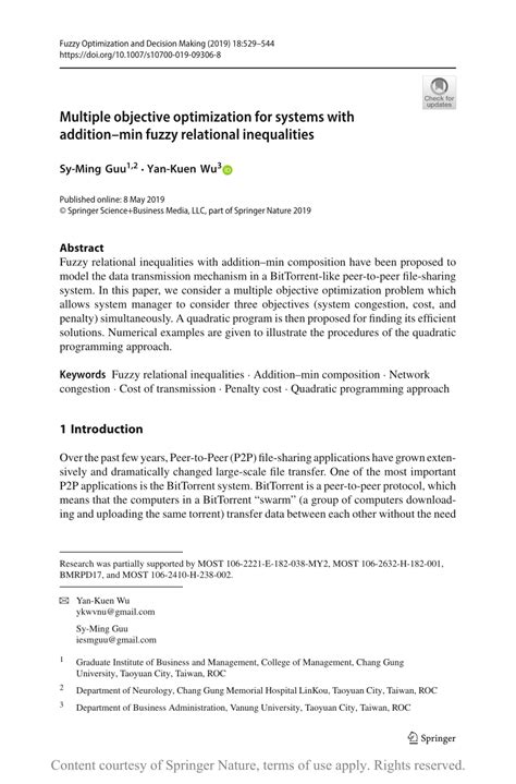 multiple objective optimization for systems with addition min fuzzy