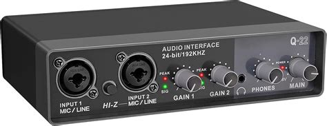 Linkfor Usb Audio Interface 24 Bit192 Khz 2×2 Mic Line Input Xlr Trs