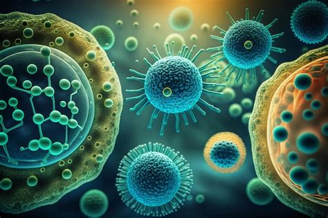 Premium Photo A Picture Of A Cell With The Word Virus On It