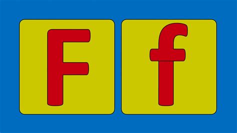 Learn The Alphabet Letter F 46602770 Stock Video At Vecteezy