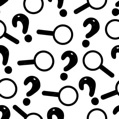 Premium Vector Mystery Seamless Pattern With Question Mark And