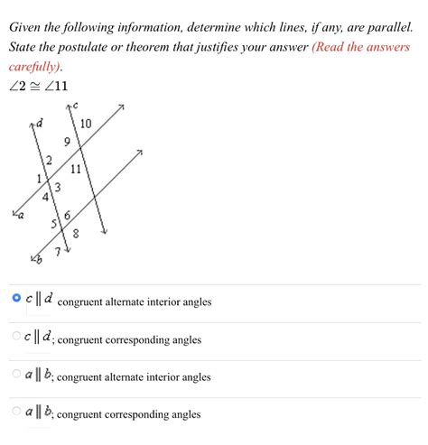 solved given the following information determine which lines if any