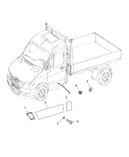Moldings 2007 Dodge Sprinter 3500