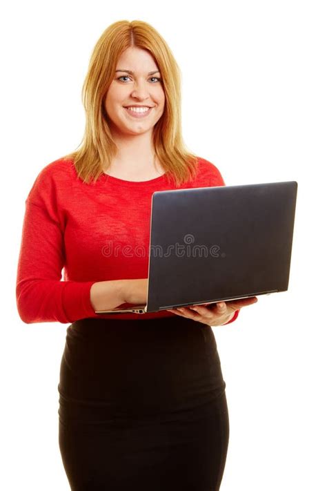Woman As A Programmer Or Webdesigner Stock Photo Image Of Webmaster Computer 80526712