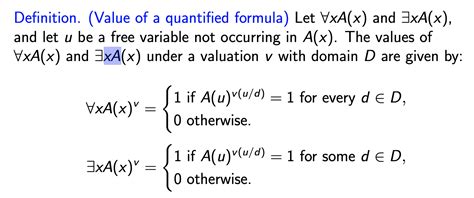 Logic Quantified Formula Values And Replacement Notation