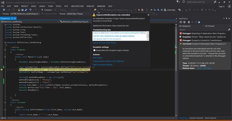 C Occurred Argumentnullexception Error In Mscorlibdll Stack Overflow