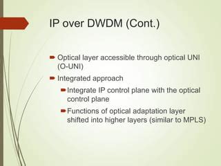 TCP IP Performance Over Optical Fiber PPT