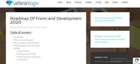 Roadmap Of Front End Development 2024 Veteranlogix