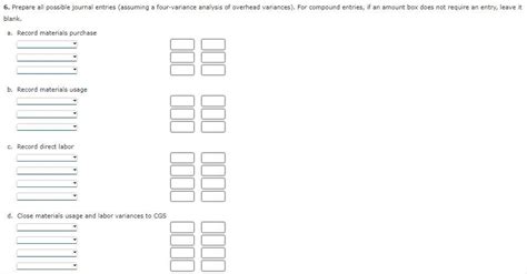 solved basic variance analysis revision of standards