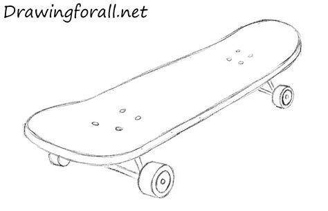 How To Draw A Skateboard