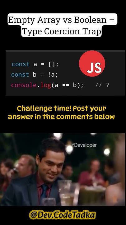 Mind Blowing Javascript Equality Trick Javascript Shorts Developer