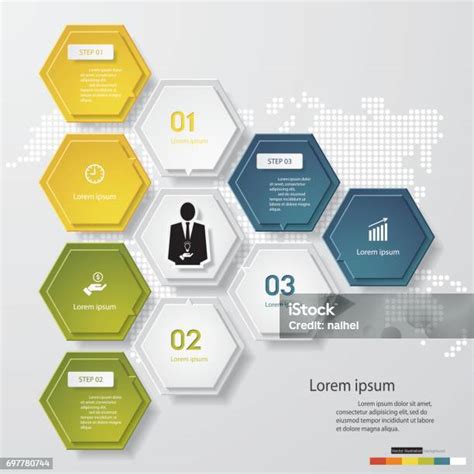 3 단계 인포 그래픽 요소를 추상화 합니다 벡터 일러스트입니다 0명에 대한 스톡 벡터 아트 및 기타 이미지 0명 개념과 주제 Istock