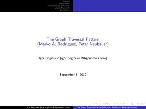 The Graph Traversal Pattern Pdf