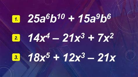 Factoring Greatcommonmf Powerpointpresentation Ppt