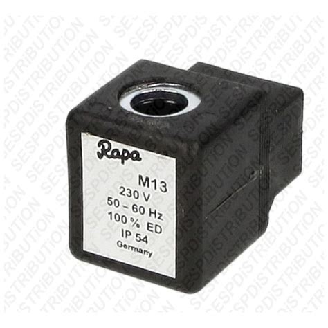Electrovanne Rapa Bobine Rapa 0322 W33 M13 230 Volt 8 W Sespdistribution