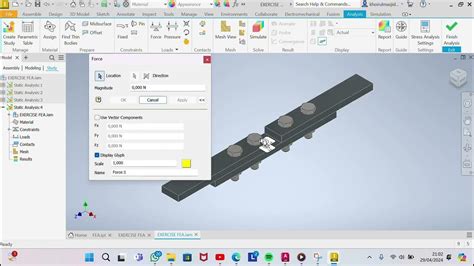 finite element analysis disoftware inventor youtube