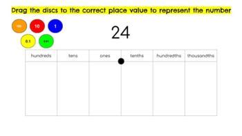 Place Value With Number Discs Interactive Slideshow By Rose Fong