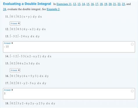 Evaluating A Double Integral In Exercises Chegg