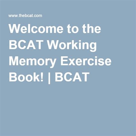 Pin By Christina Lombardo Barnes On Working Memory Memory Exercises Cognitive Exercises