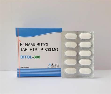 Ethambutol Hydrochloride Tablet Manufacturers And Suppliers In India