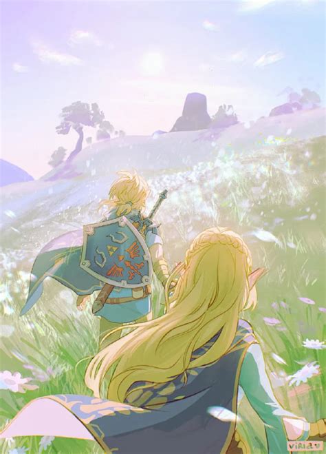 塞尔达和林克 塞尔达传说 （via Twi Viria13） 花瓣网