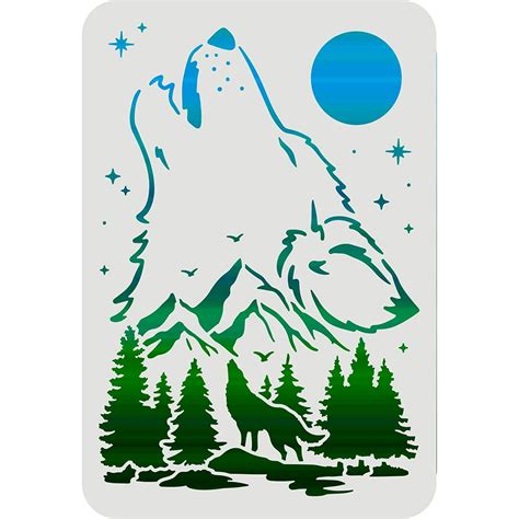 Stencils Of Wolves