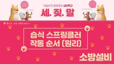 Sp설비 습식 스프링클러 작동 순서 Youtube