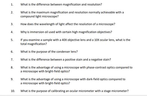 Solved 1 What Is The Difference Between Maghification And