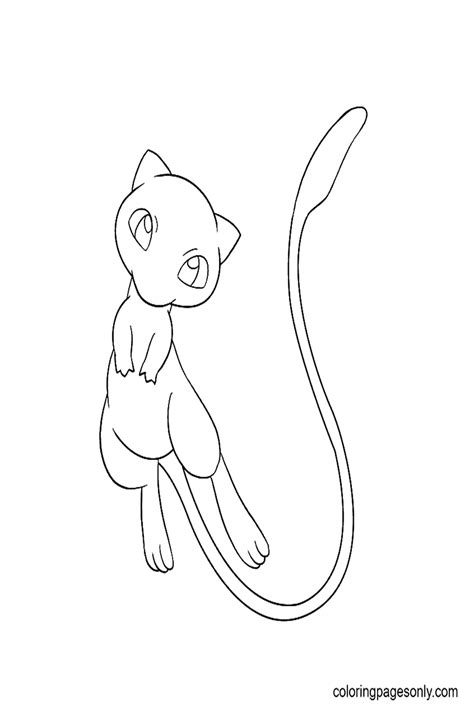 28 Mew Coloring Pages Free Printable Pdf