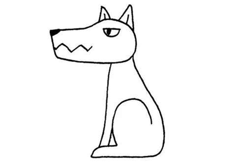 狼简笔画大全一笔画简单（流行16张）简笔画图片大全