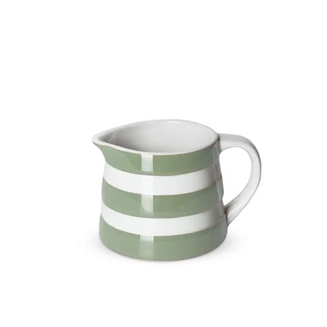 Jug 014 Litre Cornishware Willow Green Dreadnought Jug Ceramic The