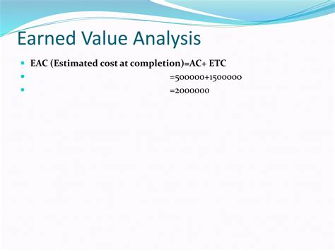 Earned Value Analysis 1 Pptx
